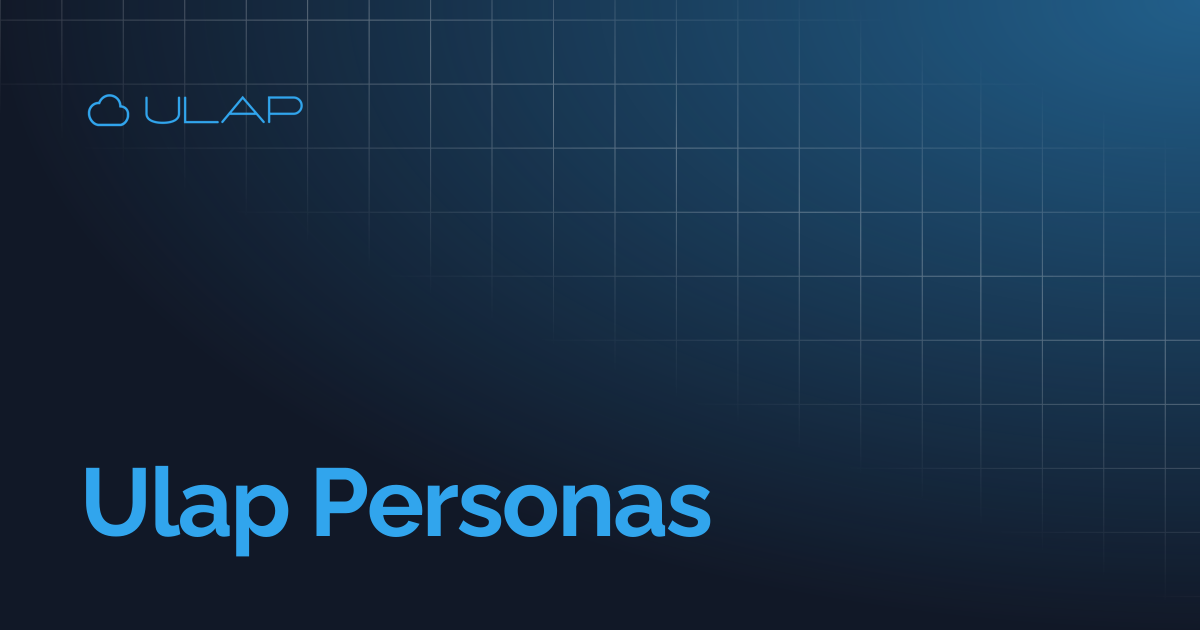 Ulap Personas | Ulap Product Documentation