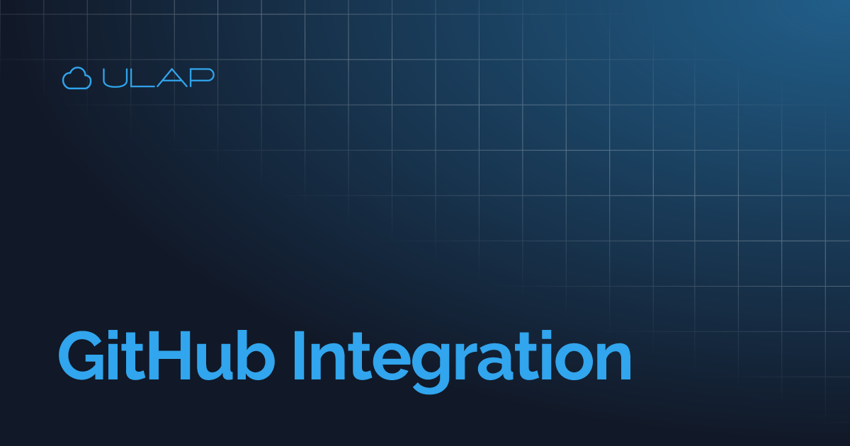 GitHub Integration | Ulap Product Documentation